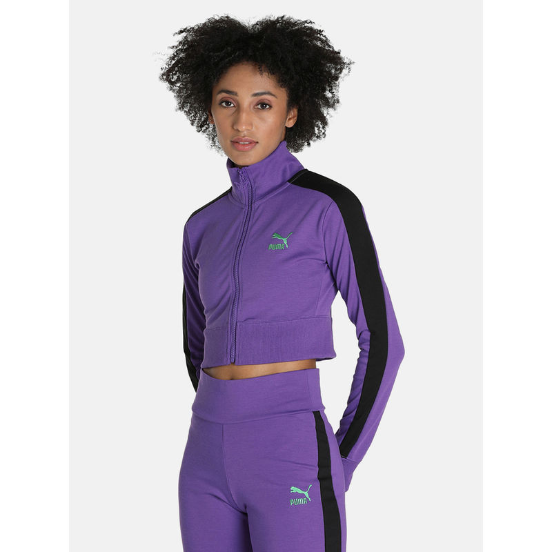 Buy Puma X Dua Lipa T7 Jacket Women Purple Jacket Online