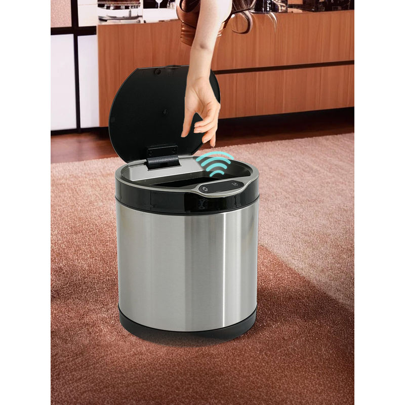 Buy Savya Home Automatic Dustbin 6L Silver Online