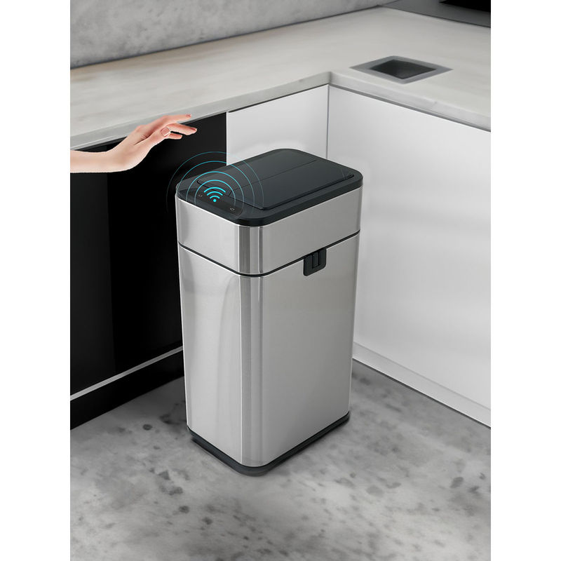 Buy Savya Home Automatic Dustbin 40L Silver Online