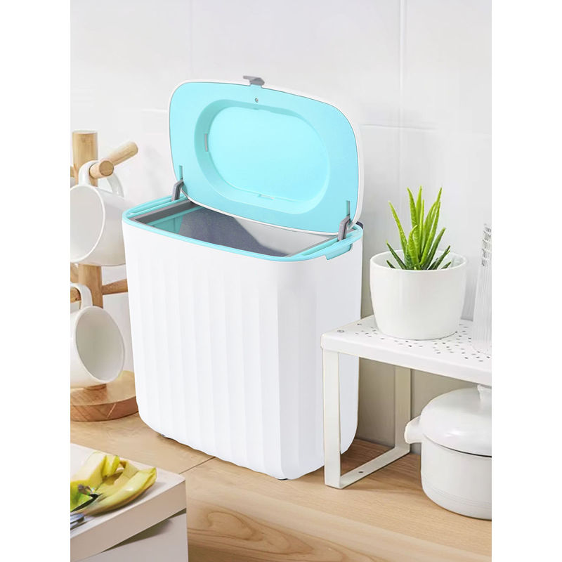 Buy Savya Home Hanging Dustbin 8L Light Blue Online