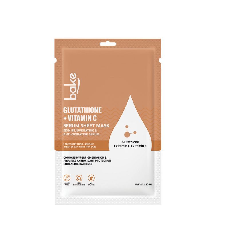 Buy BAKE L-Glutathione Sheet Mask For Glowing Skin Online