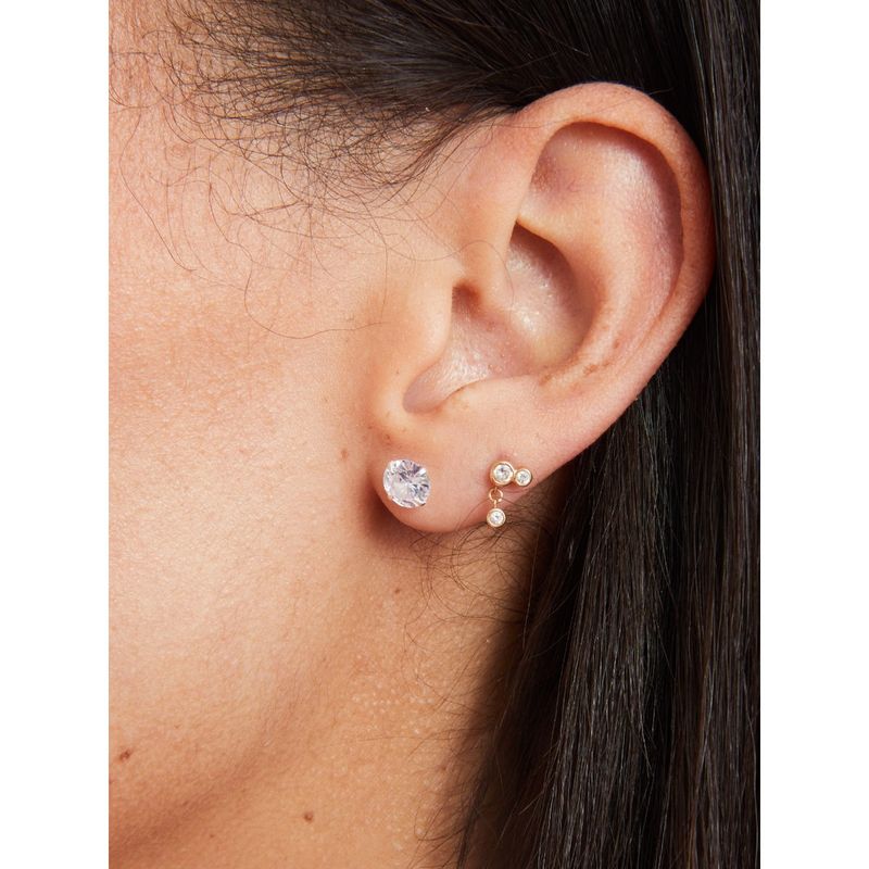 Buy Accessorize London 925 Pure Sterling Silver Small Bling Studs Online
