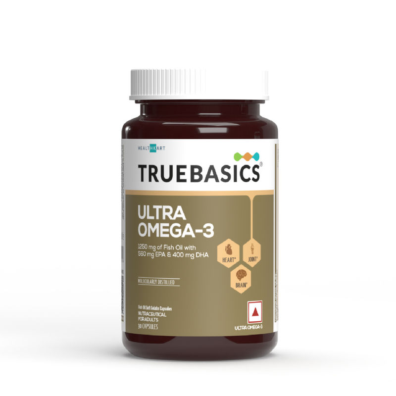 Buy TrueBasics Ultra Omega-3 Softgel Capsules Online
