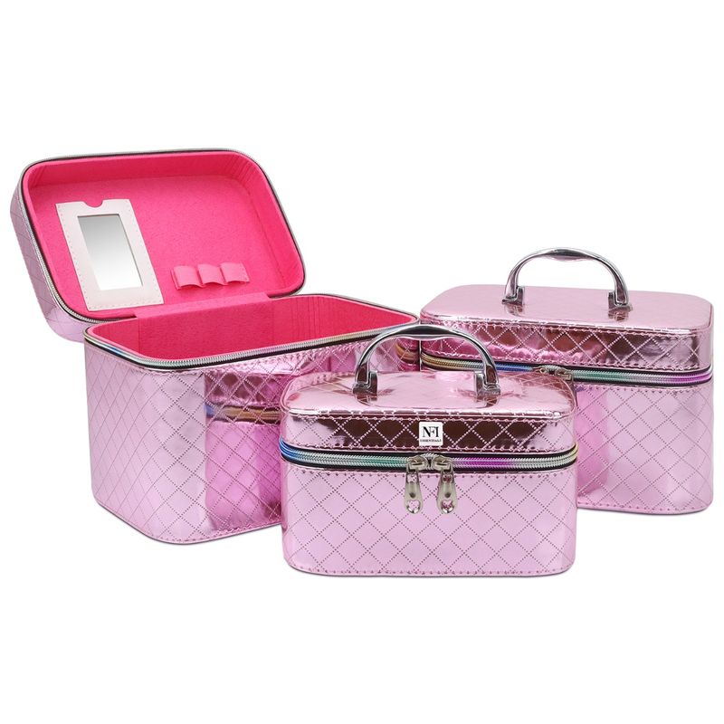 Buy NFI Essentials Pink Makeup Box (Set of 3) (L) Online
