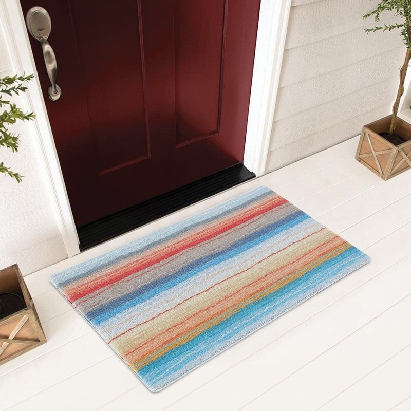 Buy OBSESSIONS Pvc Striped Outdoor Mat 40X60_Multi Online