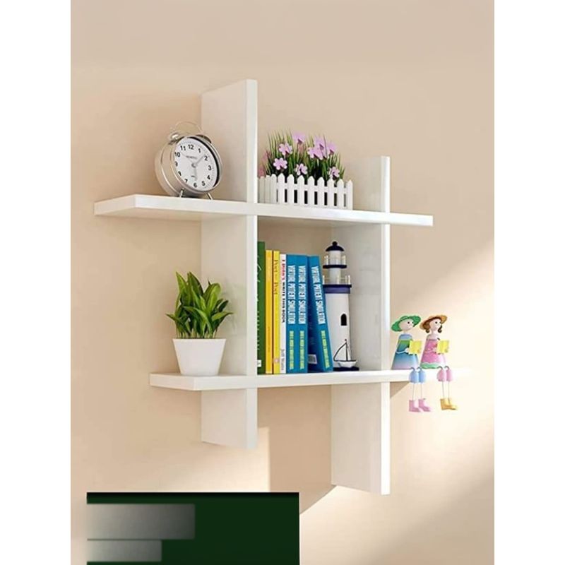 Buy Savya Home Wall Reck Shelves White Online