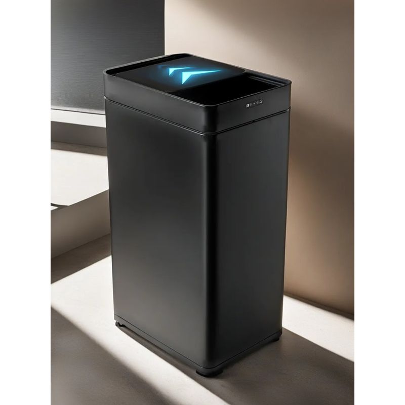 Buy Savya Home Sliding Big Automatic Sensor Dustbin 42L Black Online