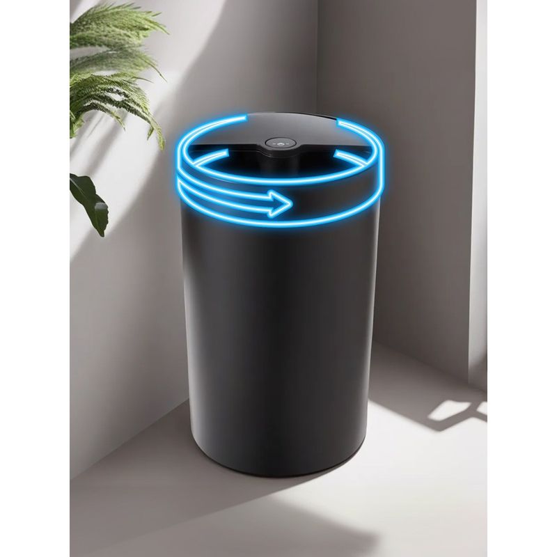 Buy Savya Home Rotating Round Automatic Sensor Dustbin 30L Black Online