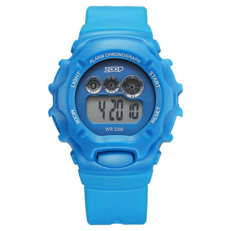 Buy Zoop Men Pop Colour Collection Blue Dial Polyurethane Watch ...