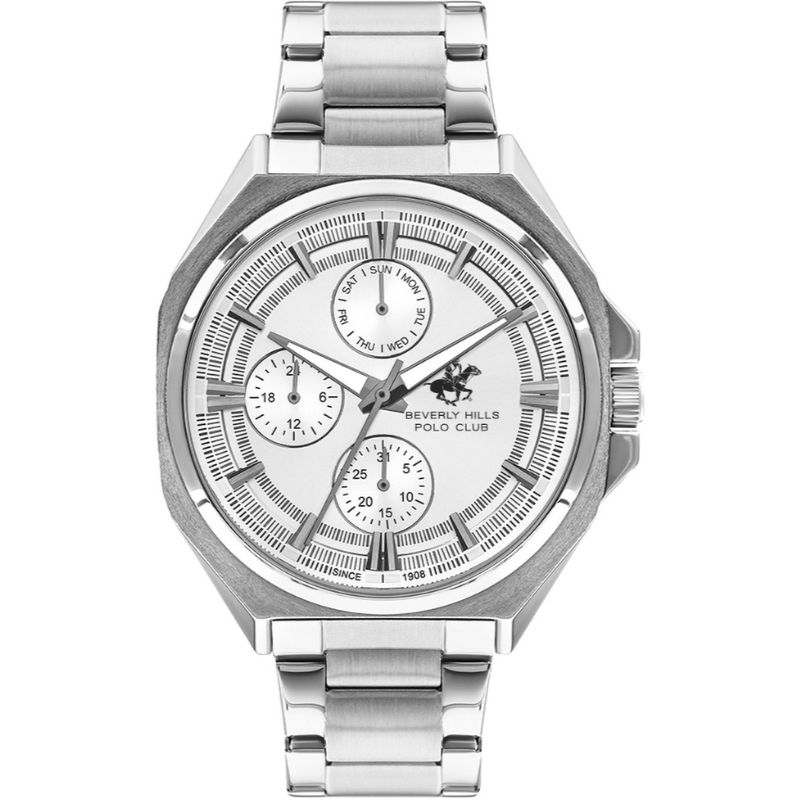 Buy Beverly Hills Polo Club Men Chronograph Silver Dial Watch (M) Online