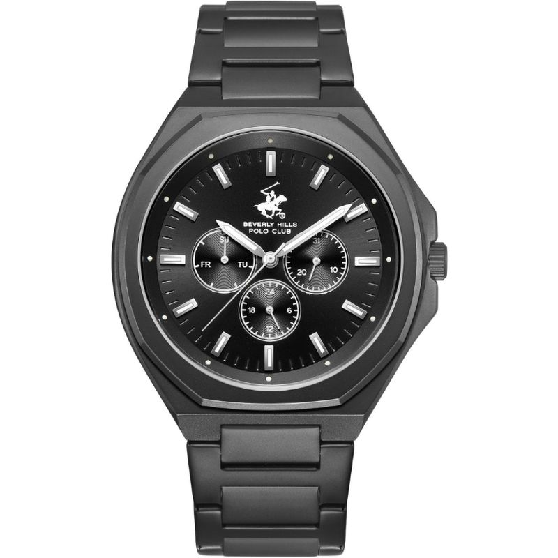 Buy Beverly Hills Polo Club Men Multi Function Black Dial Watch (M) Online