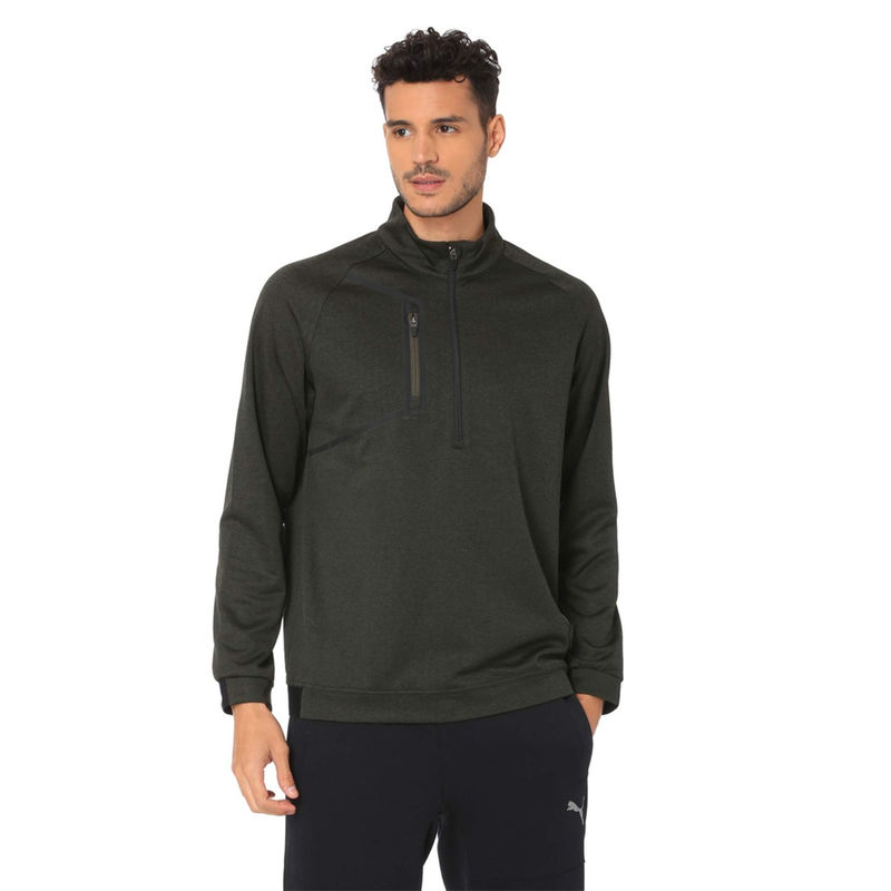 Buy Puma Green Forest Night Envoy 1/4 Zip Sweatshirt Online