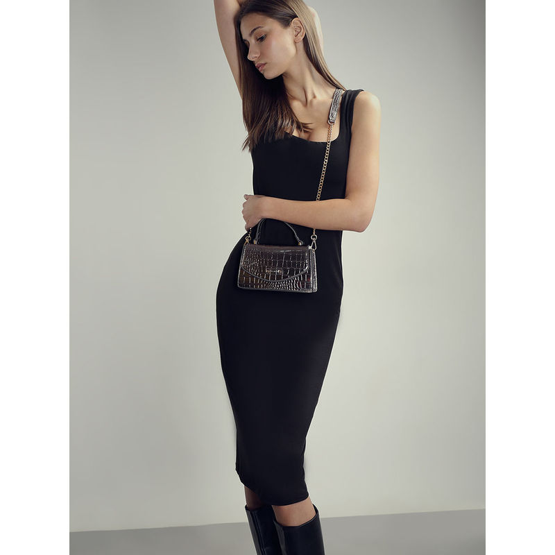 Buy VERO MODA Grey Textured Sling Bag Online