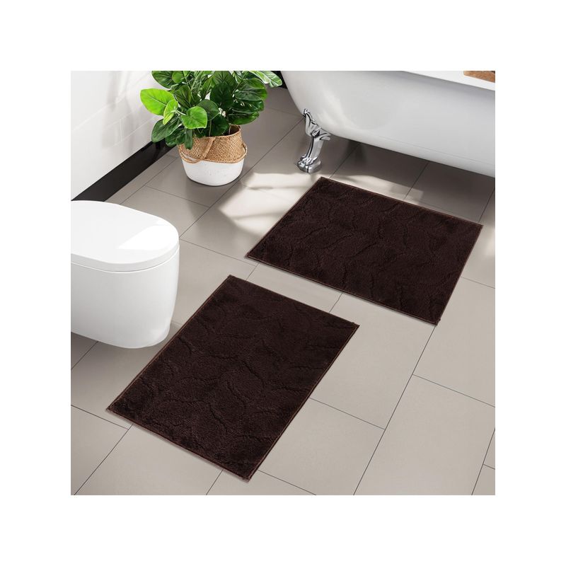 Buy Kuber Industries Pack of 2 Microfiber Door Mats for Home Entrance ...