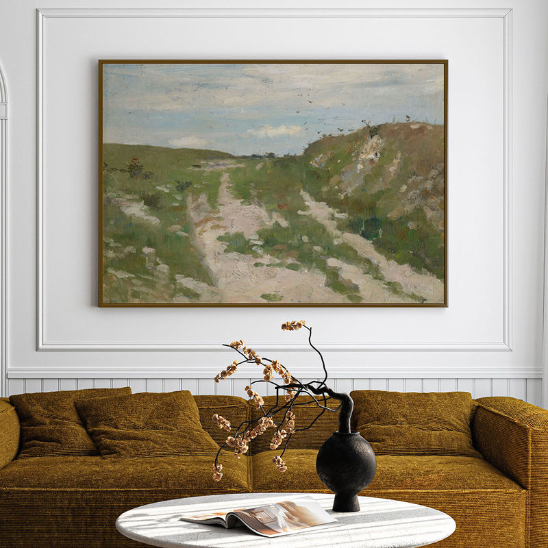 Buy ARTCREST Meadow Mirage Large Painting Black Box Framed Canvas Wall ...
