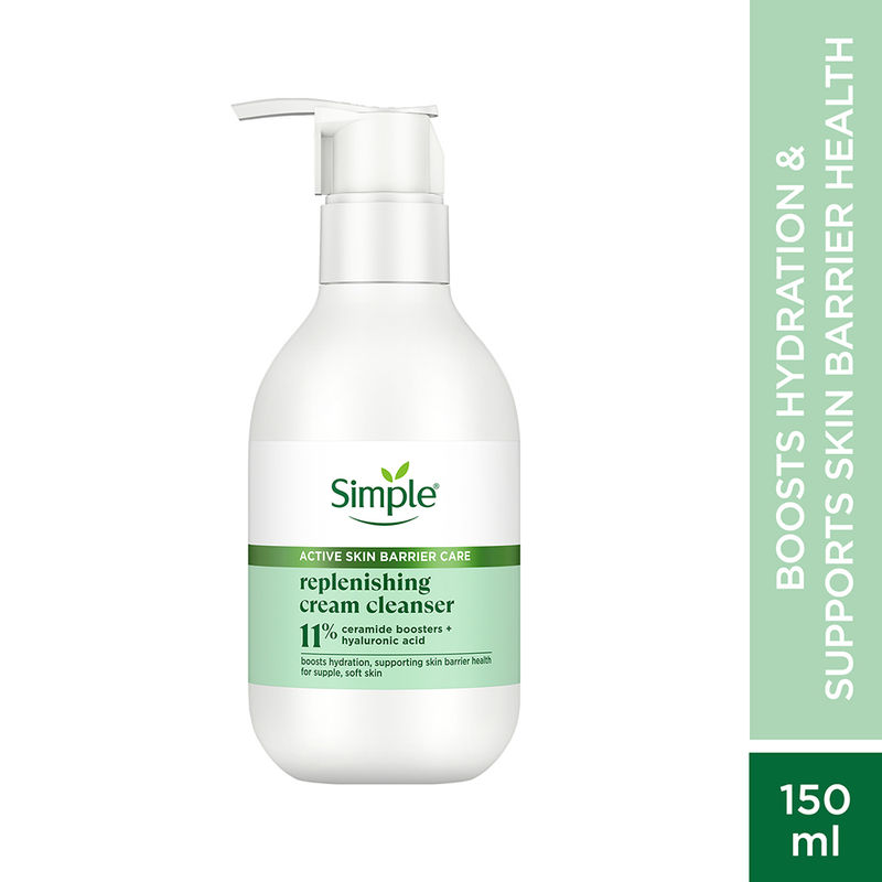 Buy Simple Barrier Care Replenishing Cream Cleanser With 11% Ceramide ...