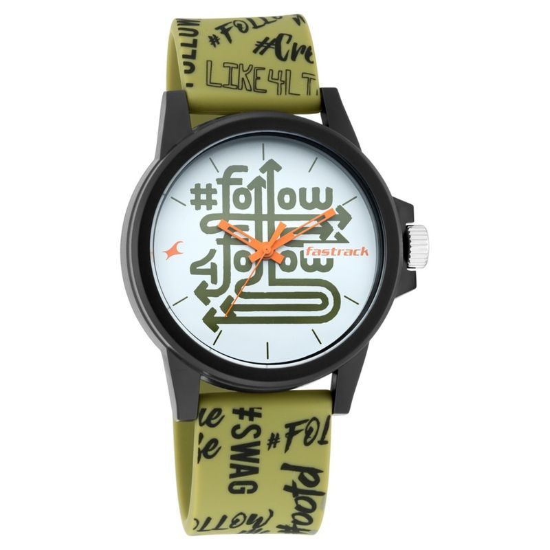 Buy Fastrack 68012PP10 White Dial Analog Watch for Unisex Online