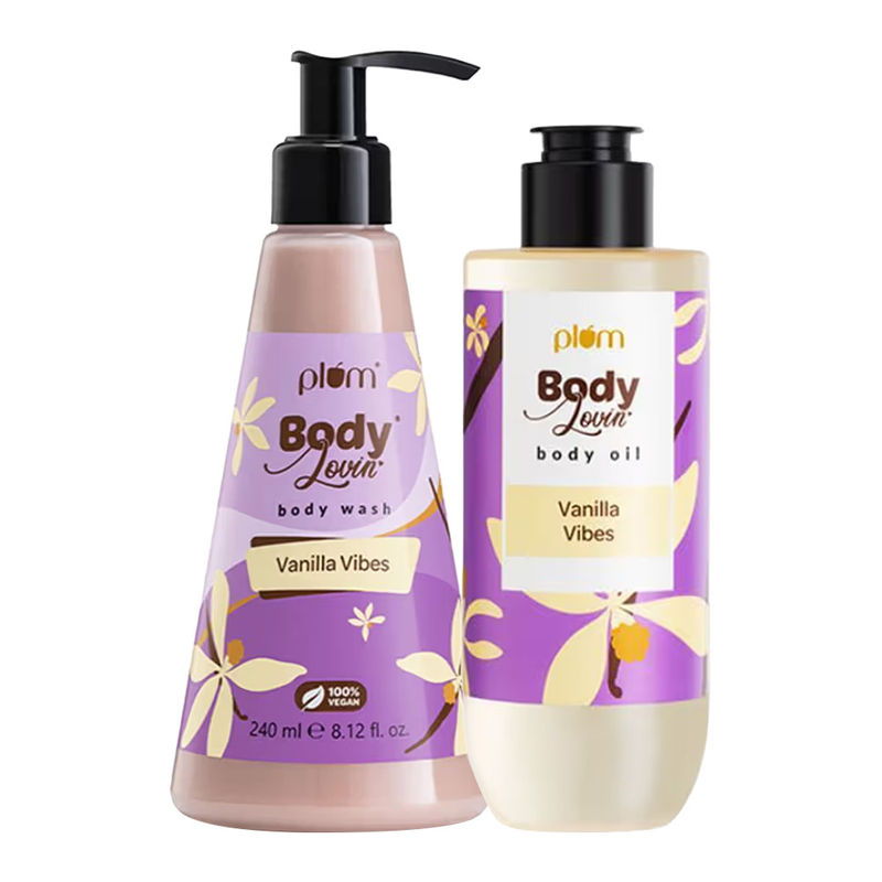 Buy Plum Bodylovin' Vanilla Vibes Body Wash & Body Oil Duo Online