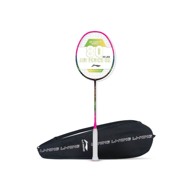 Buy Li-Ning Air-Force 80 Lite G2 Strung Badminton Racquet (Purple, Pink ...