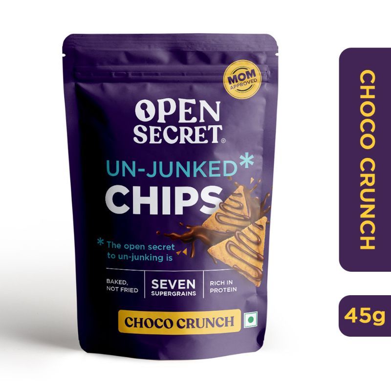 Buy Open Secret Choco Crunch Unjunked Baked Chips - Pack Of 12 Online
