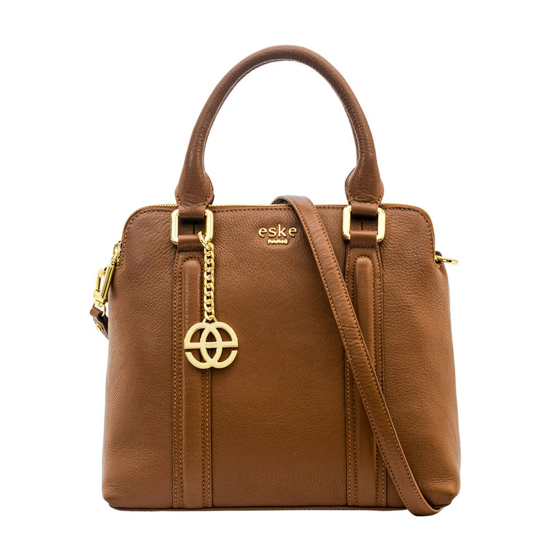 Buy Eske Cognac Sienna Leather City Bag Online