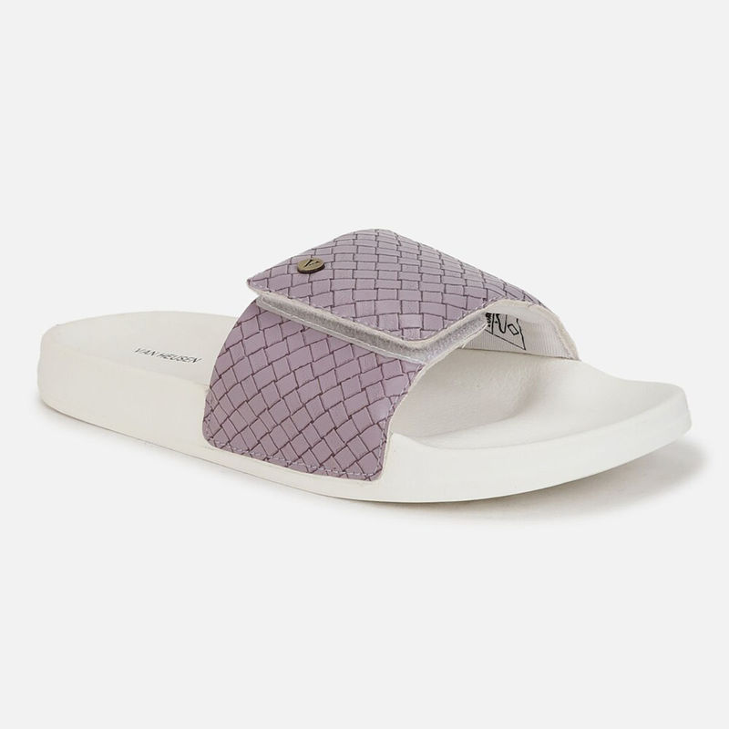 Buy Van Heusen Women Purple Sliders Online