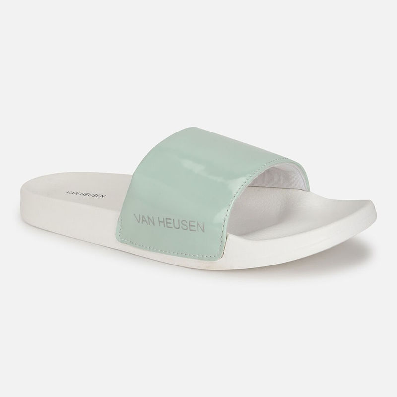 Buy Van Heusen Women Green Sliders Online