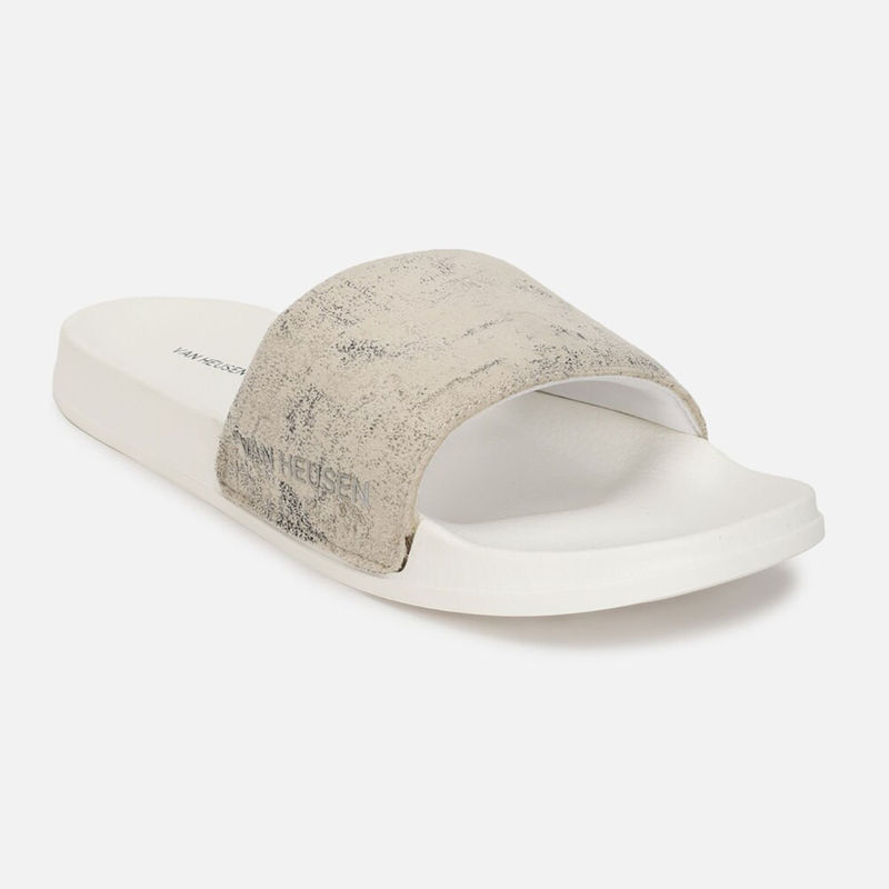 Buy Van Heusen Women Beige Sliders Online