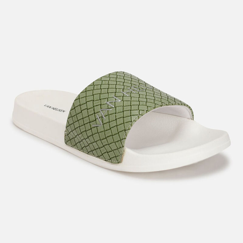 Buy Van Heusen Women Green Sliders Online