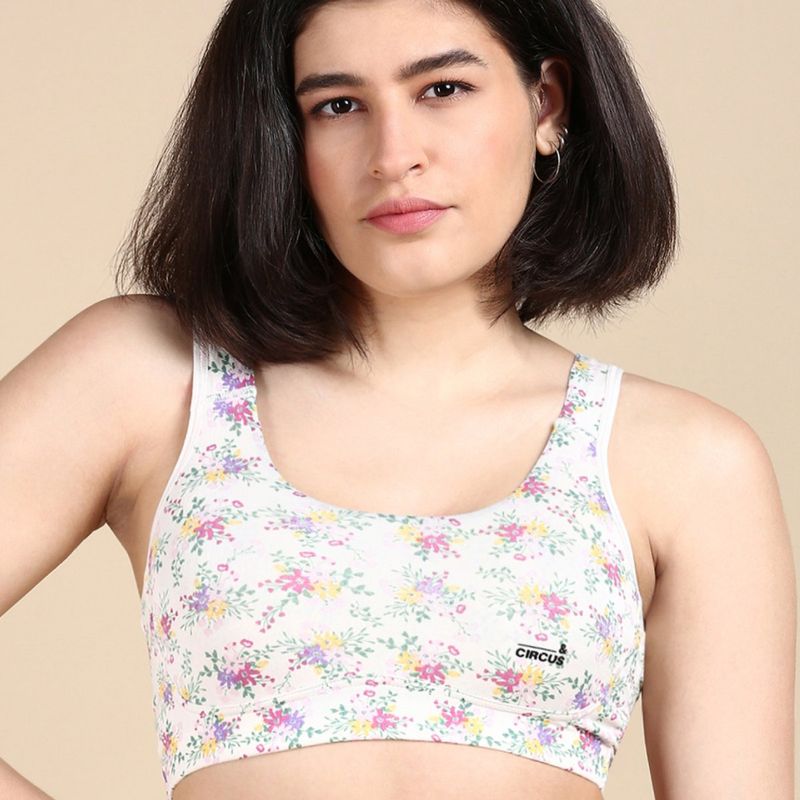 Buy Tailor and Circus Womens Tencel Modal Micro Sports Bra - White Online