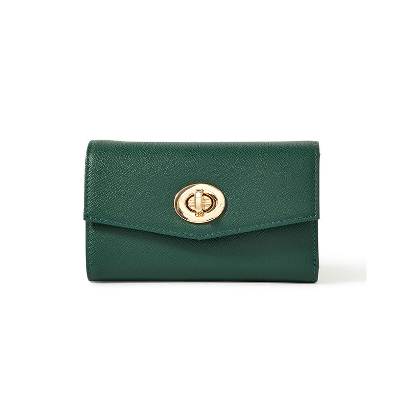 Accessorize London Womens Faux Leather Green Amy Wallet: Buy ...