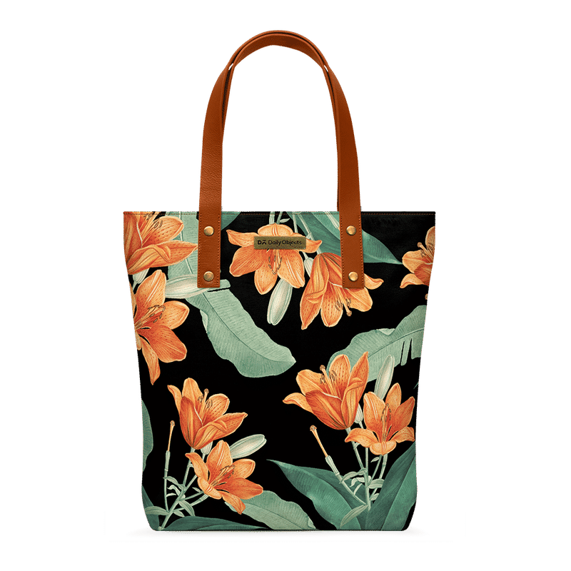 Buy DailyObjects Midnight Hibiscus Classic Tote Bag Online