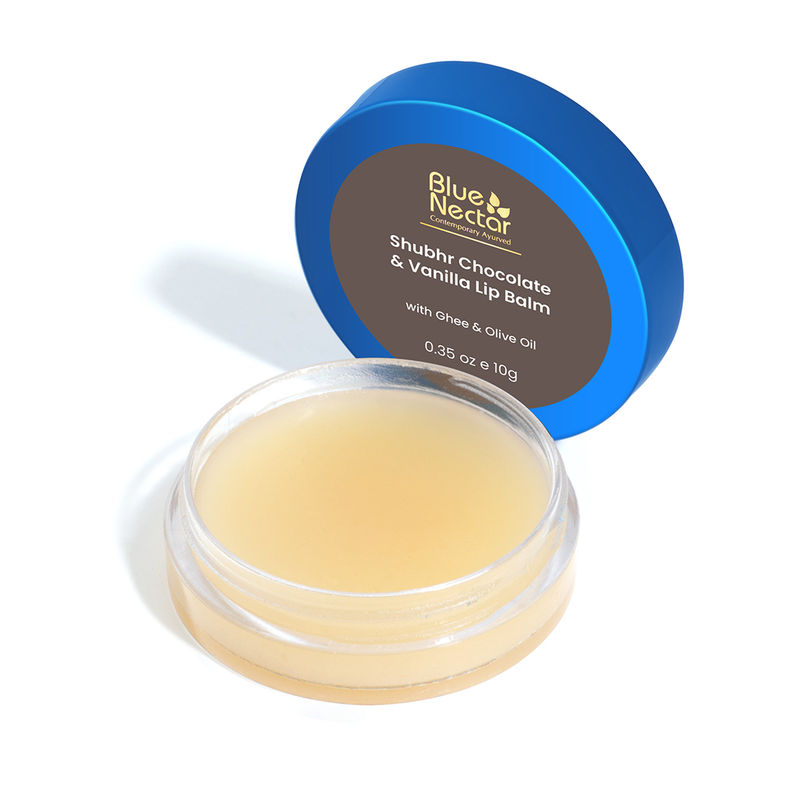 Buy Blue Nectar Chocolate & Vanilla Hydrating Lip Balm with Ghee for ...