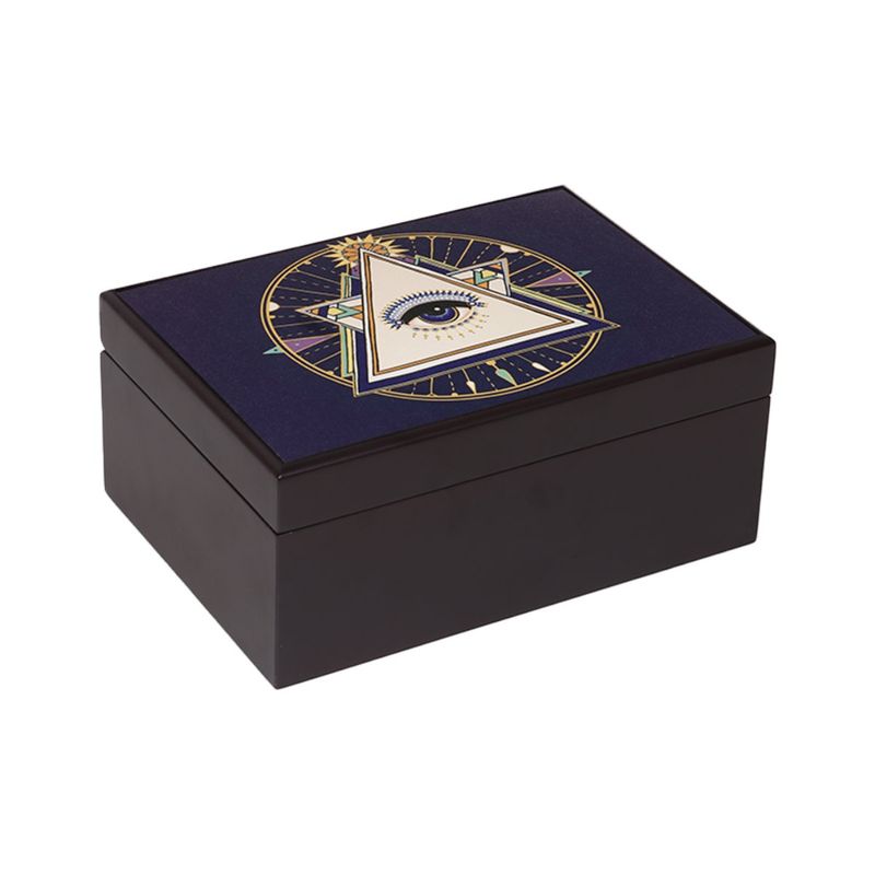 Buy KOLOROBIA Illuminati Evil Eye Inspiration Decorative Luxury Wooden ...