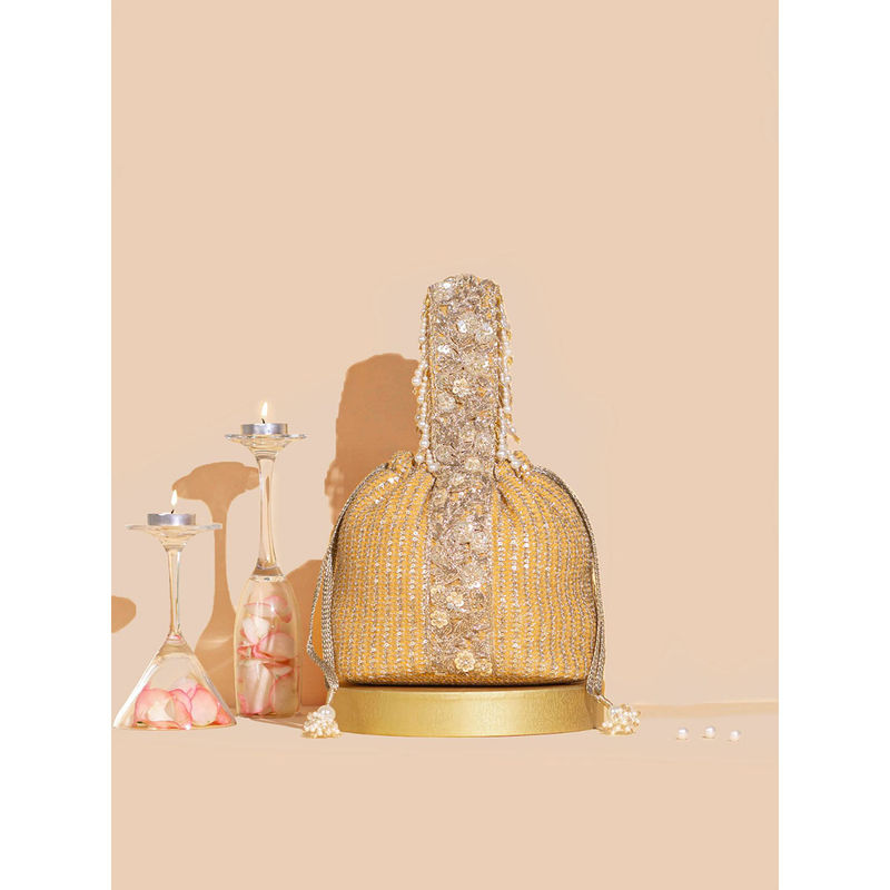 Buy AMYRA Tara Bucket Bag Yellow Online
