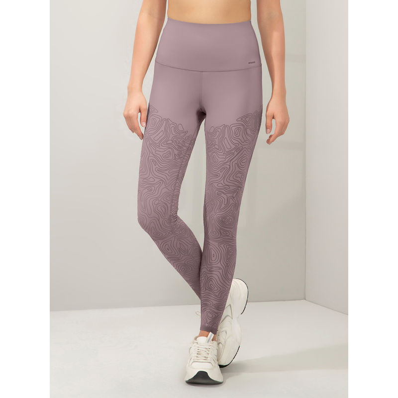 Buy Amante Women Purple Skinny Fit Tights with Blood Circulation Panels ...