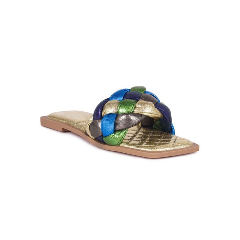 Buy London Rag Woven Multi-color Flats Online