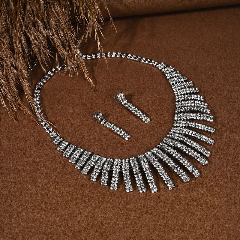 Buy SOHI Silver Plated Designer White Stone Jewellery Set Online