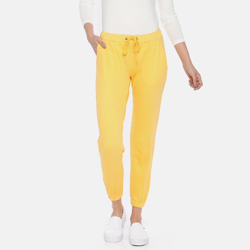 Buy Go Colors Bright Yellow Joggers (M) Online
