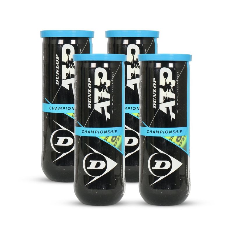 Buy Dunlop Sports Vector X ATP Championship 4 Cans with 12 Yellow ...
