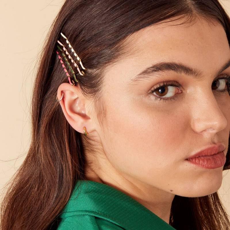 Buy Accessorize London Womens Multi 4 Coloured Simple Slides Hair Clip ...