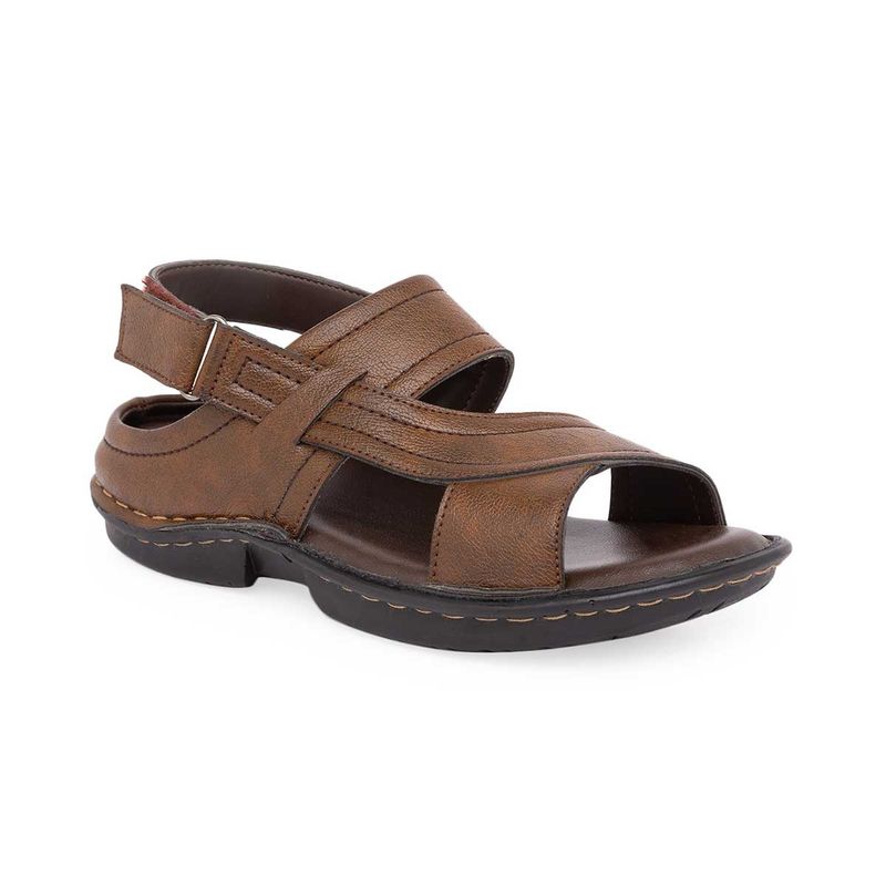 Buy REGAL Tan Men Solids Casual Sandals Online