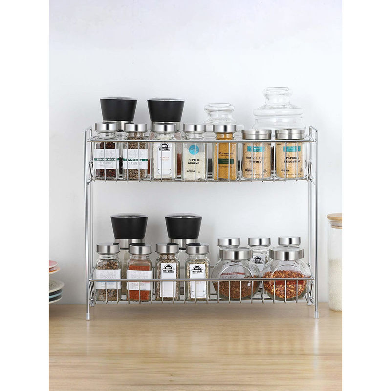 Buy Plantex Stainless Steel 2-Tier Rack For Kitchen Online