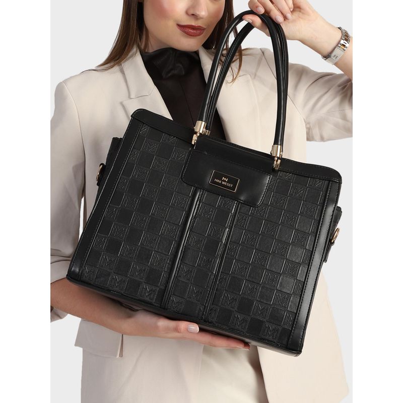 Buy MINI WESST Veronica Mw Tote Bag With Detachable Strap - Black Online