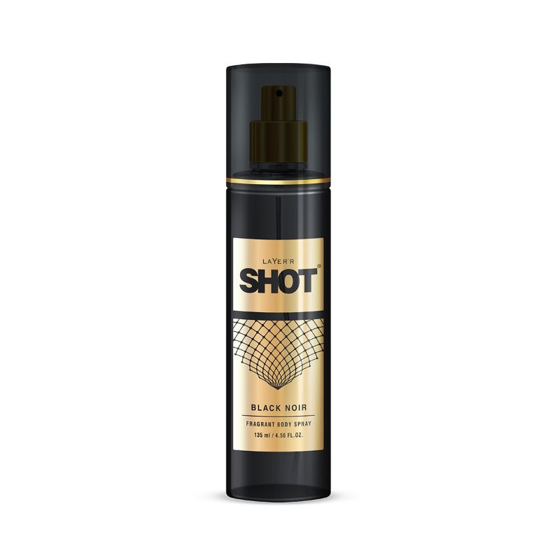 Buy Layer'r Shot Black Noir Perfume Body Spray For Him Online