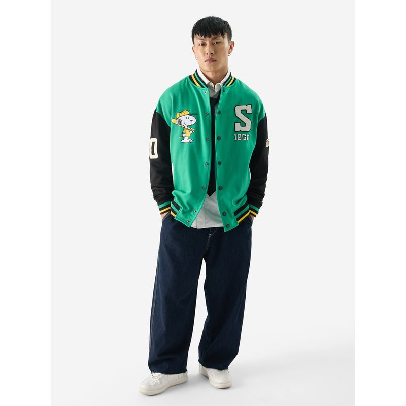 Buy The Souled Store Official Peanuts Homerun Men Varsity Jackets Online
