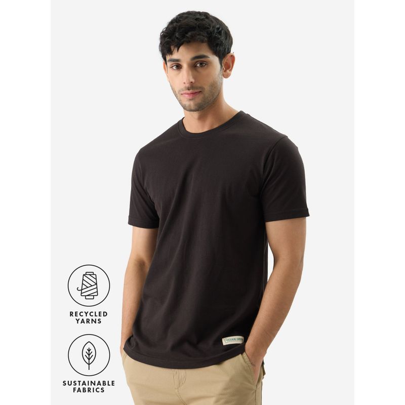 Buy The Souled Store Original Solids Black Men T-Shirts Online