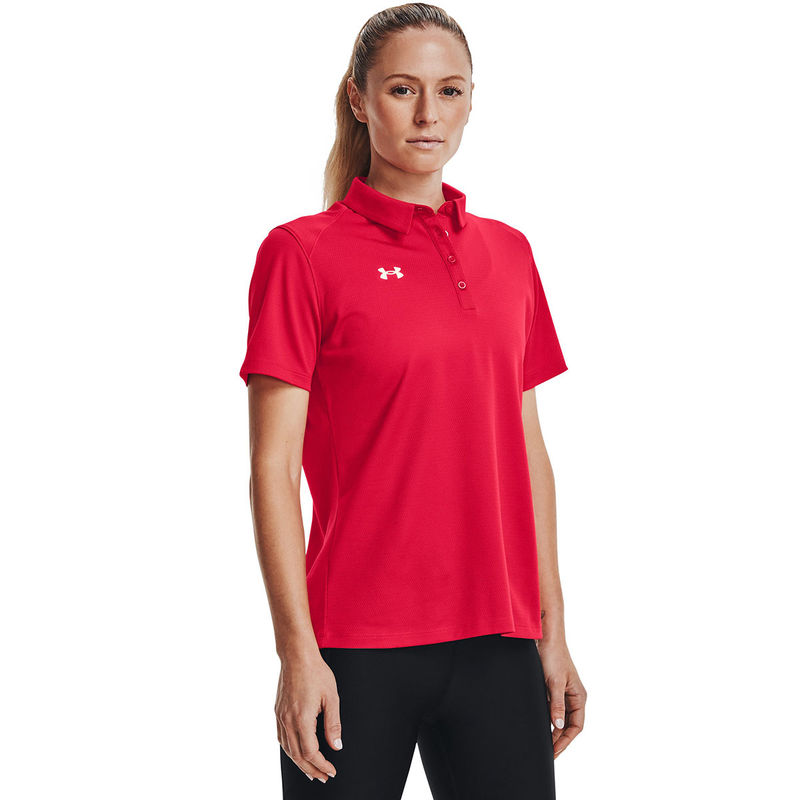 Buy Under Armour UA Team Tech Red Half Sleeves Polo T-Shirt Online