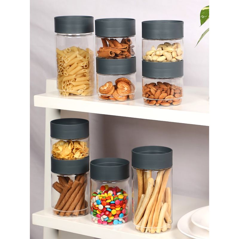 Buy CELLO Modustack Plastic Storage Container, Set of 9,(5x500ml, 2x750 ...