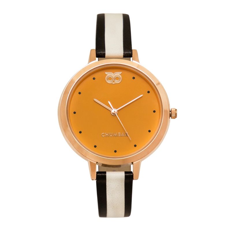 Buy Chumbak Monochrome Stripes Wrist Watch Online